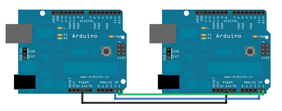 TP2 Arduino : Master Reader / Slave Sender [BUS I2C]