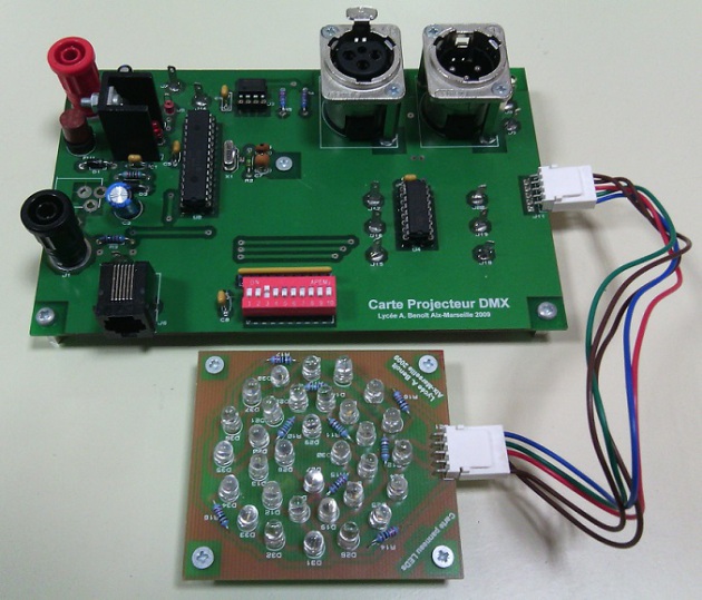 Projecteur Rvb Dmxrdm Réalisé Autour Dune Carte Arduino Uno