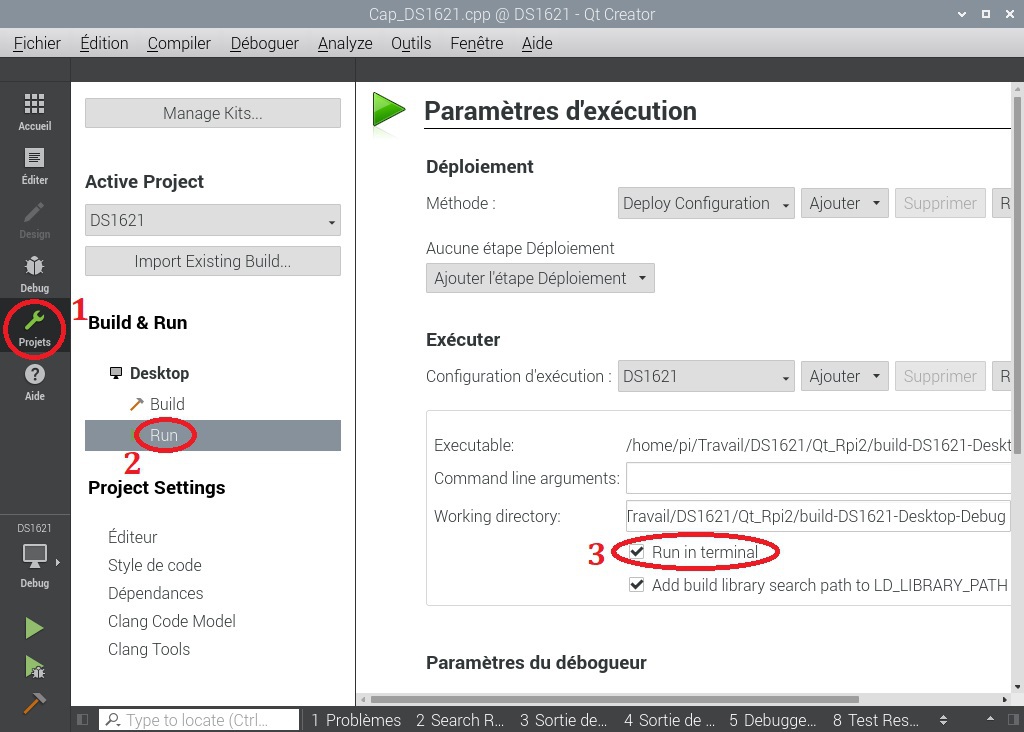 DS1621 : Mesure de température sur BUS I2C - Interface graphique Qt Creator