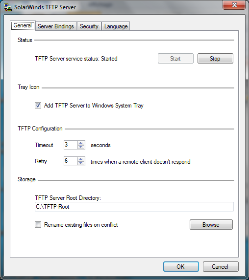 TP Réseau - Sauvegarde sur serveur TFTP