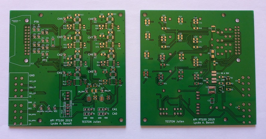 Projets E62 du lycée Alphonse Benoit - Projet 5 : API PT100